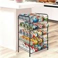 "HEOMU 5 Tier Can Rack Organizer, Holds 60 Cans, Tilt Design, 14.17""D ...