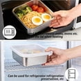 Square Stainless Steel Colander Set with Lid, 2 in 1 Strainer for ...
