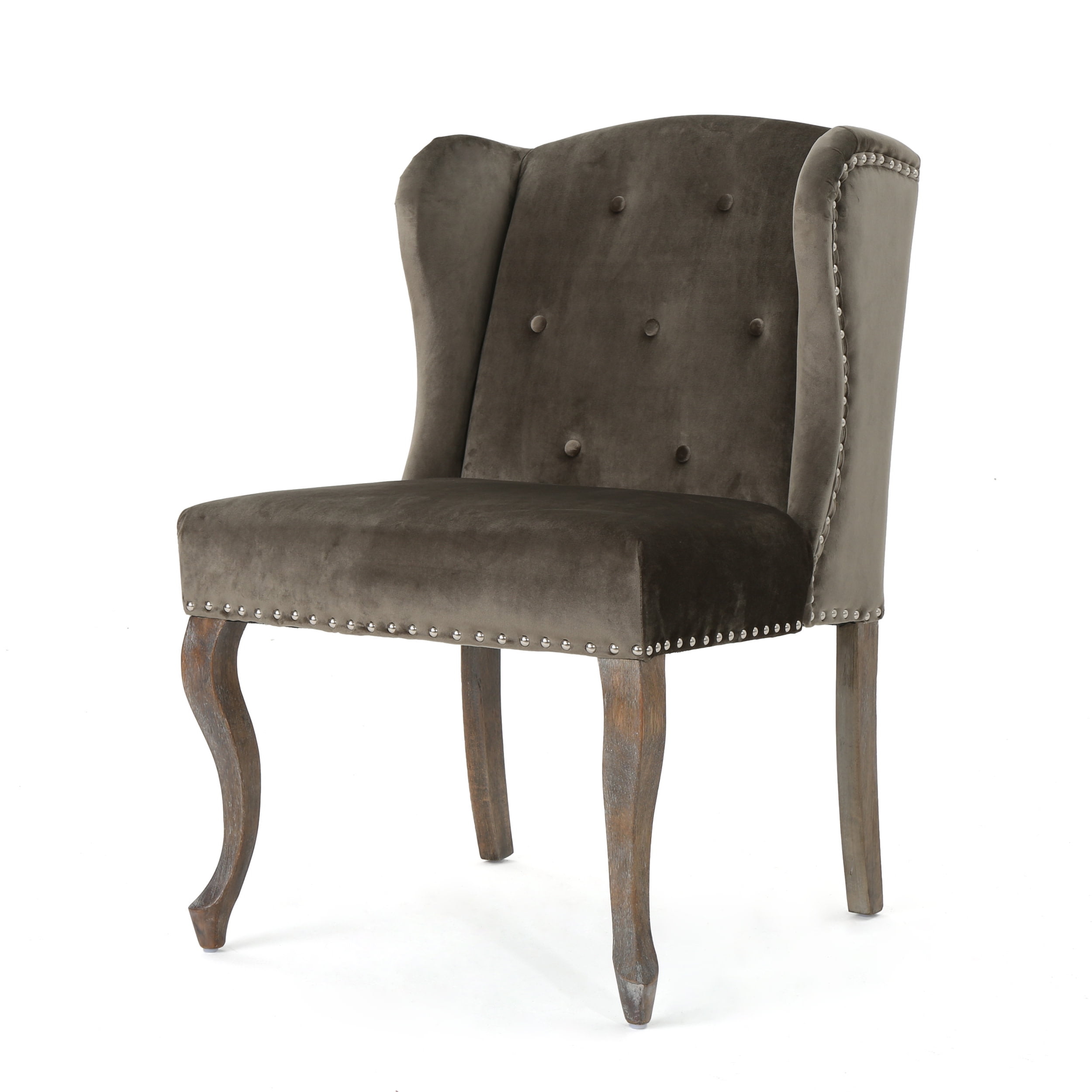 GDF Studio Gila Contemporary Wingback Accent Chair with Nailhead Trim ...