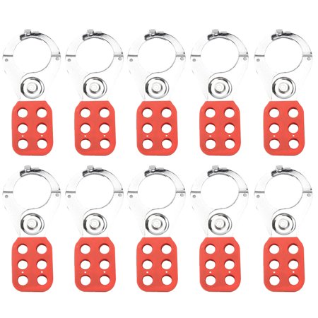 juguse 10 Pieces Safety Hasp Lock Colorfast Escape Room Props 6-hole ...