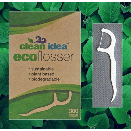 Clean Idea EcoFlosser - Biodegradable Floss Picks - Dental Floss Picks ...