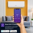 Klimaire DIY 12,000 BTU 23 SEER2 25' Quick Connect Wall Mount Mini ...