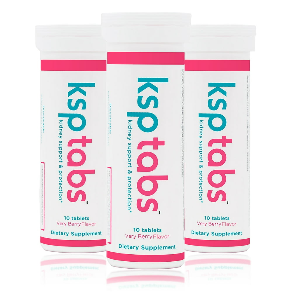 KSPtabs Hydration & Kidney Stone Treatment Tablets - Very Berry - 3 ...