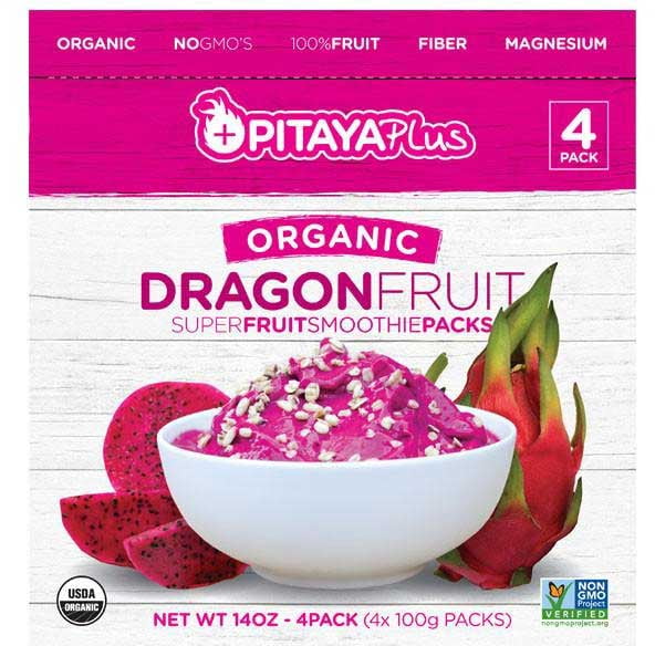 Pitaya Plus Organic Dragon Fruit Smoothie, 14 Ounce -- 8 per case ...