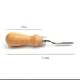 Oblique Width Edger DIY Hand Leather Carving Tool Wide Mouth Thinning ...