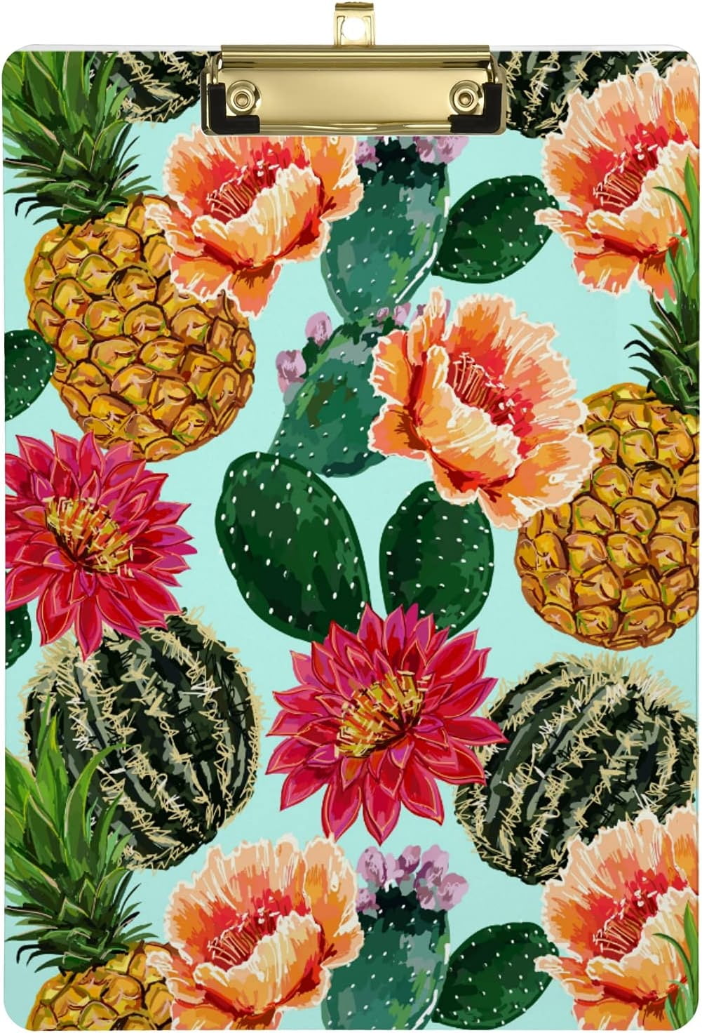 FMSHPON Tropical Cactus Floral Succulents Pineapple Clipboard Hardboard ...
