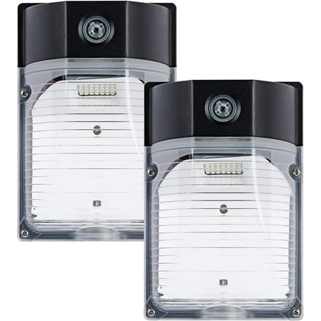 2 Pack 20W LED Wall Pack with Dusk to Dawn Photocell Sensor 5000K cETL ...