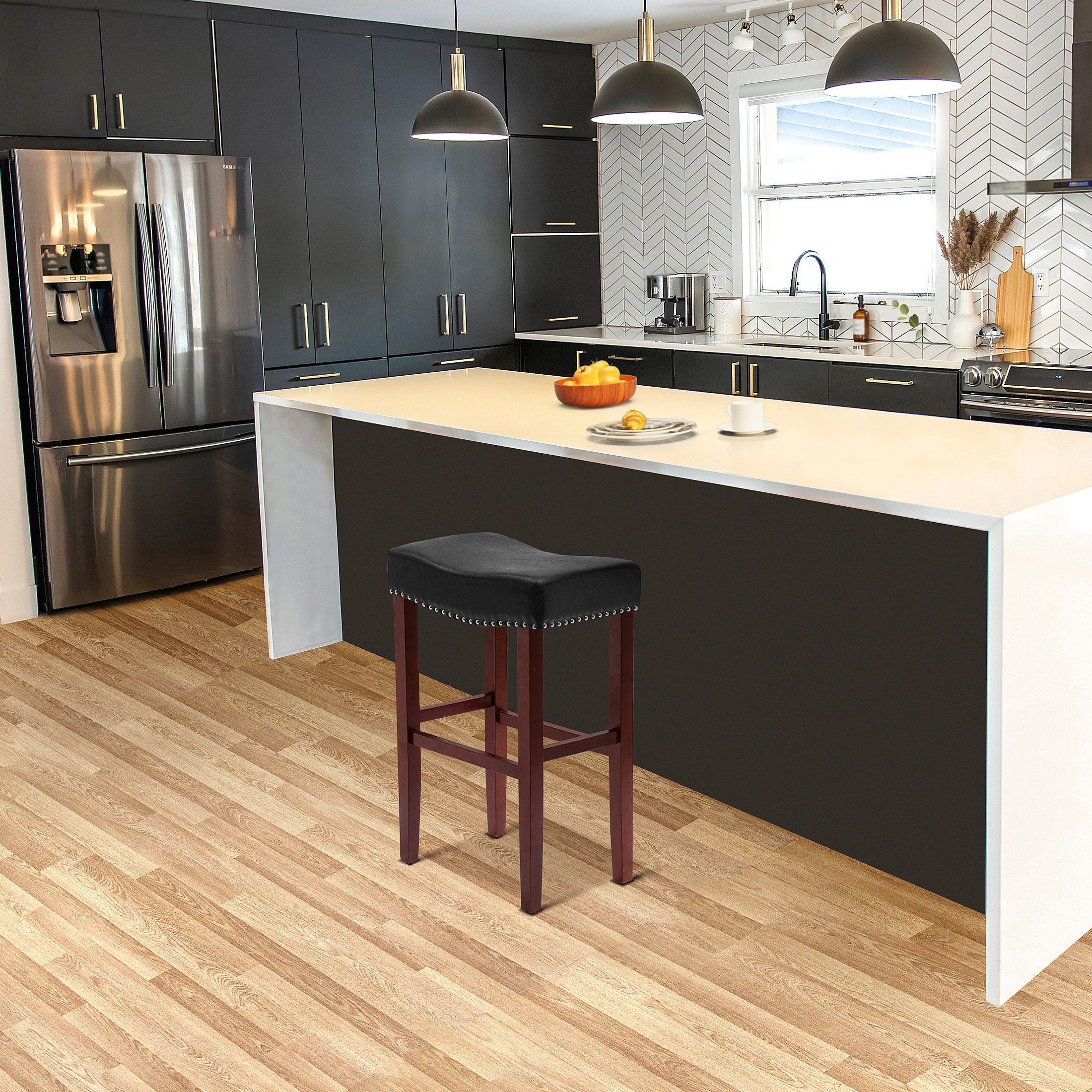 WestinTrends Taburete Bar de 29 Pulgadas para Cocina counter, Comedor ...