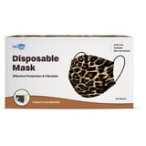 Disposable Face Masks 3-Ply Individually Wrapped , 50ct - Leopard ...