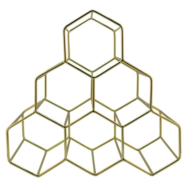 Porta Botellas de Metal, Botellero Vertical con Seis Espacios ...