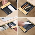 2 Pieces Mini Table Desk Drawers Storage Box under Adhesive Office ...