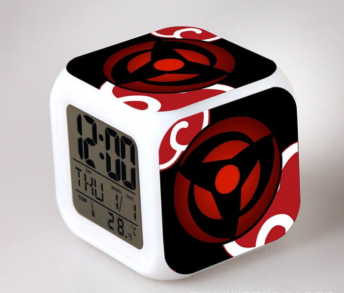 Anime Naruto Digital Clocks Uchiha Sasuke Gaara Hatake Kakashi Haruno ...