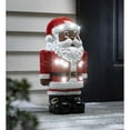 Evergreen 18.5" LED Resin Statue, African American Santa- Indoor ...