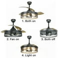 "Depuley 42"" Ceiling Fan with Light, Remote, Indoor/Outdoor for Living ...