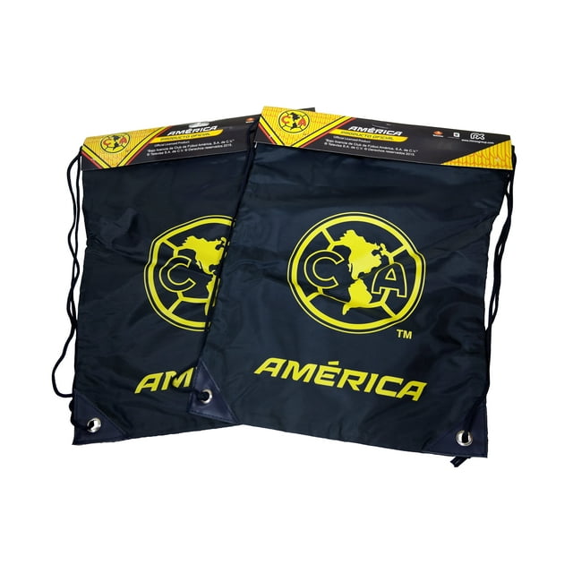 2 x Club America Authentic Official Licensed Soccer Drawstring Cinch ...