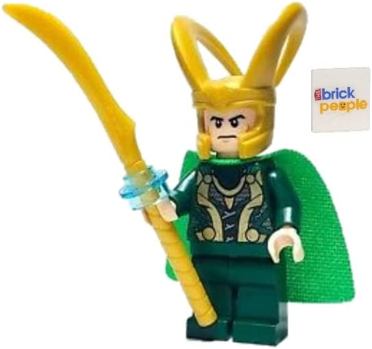 LEGO Superheroes: Loki Minifigure with Scepter and Tesseract and ...