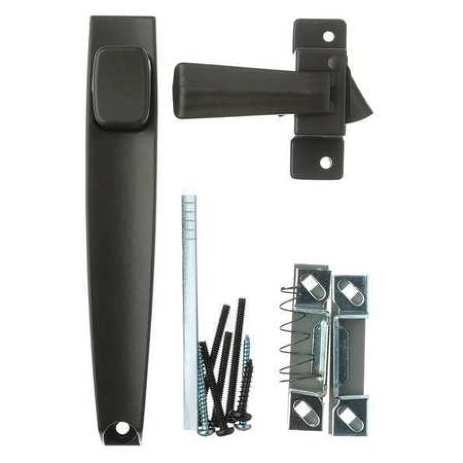 WRIGHT PRODUCTS V333FB Push Button Latch, Florida Brown - Walmart.com
