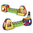 UTEX 3 in 1 Pop Up Play Tent with Tunnel, Ball Pit, Indoor/Outdoor ...