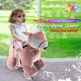 Kids' Electric Rechargeable 6V/7A Plush Alpaca Llama Ride On Toy with ...