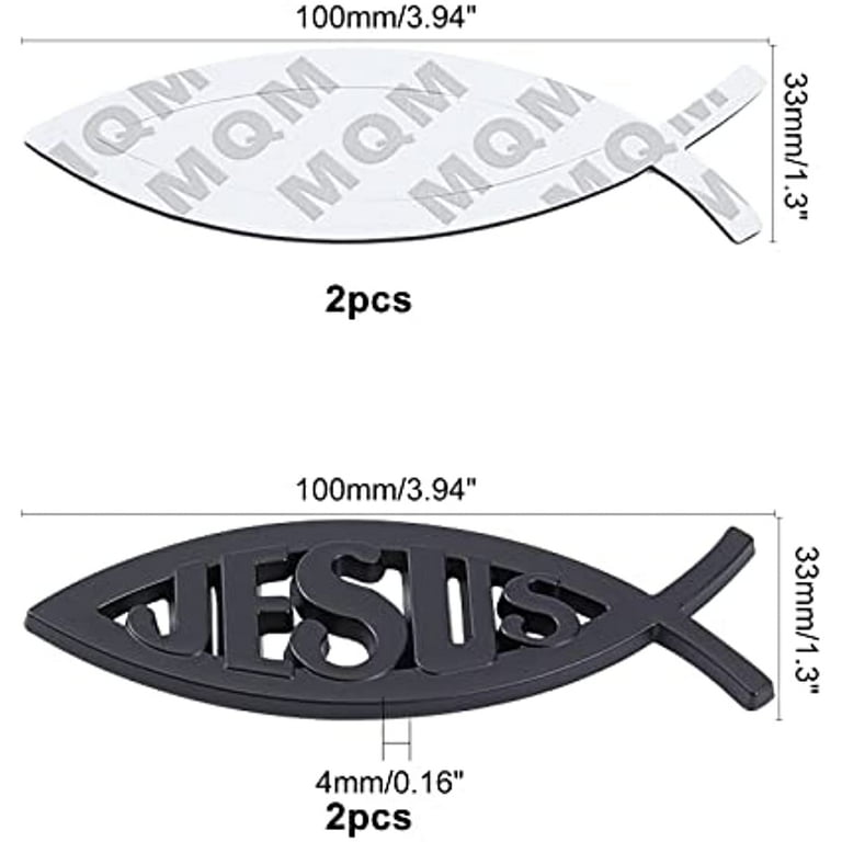 Jesus Fish Decal Jesus Fish Sticker Christian Fish Symbol