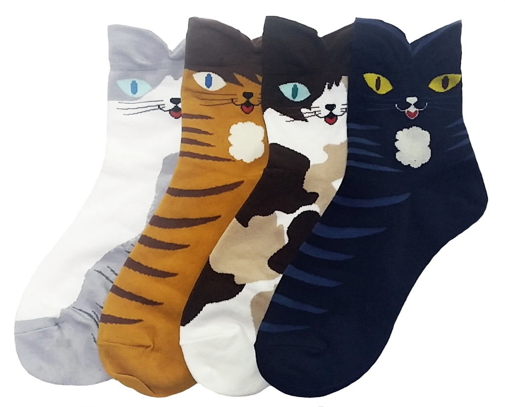 JJMax Women's Kitty Design Socks for Cat Lovers - Walmart.com