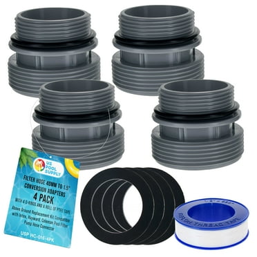 1 1/2" Pool Hose Adapter Fitting for Above Ground Pool Pumps, Filter ...