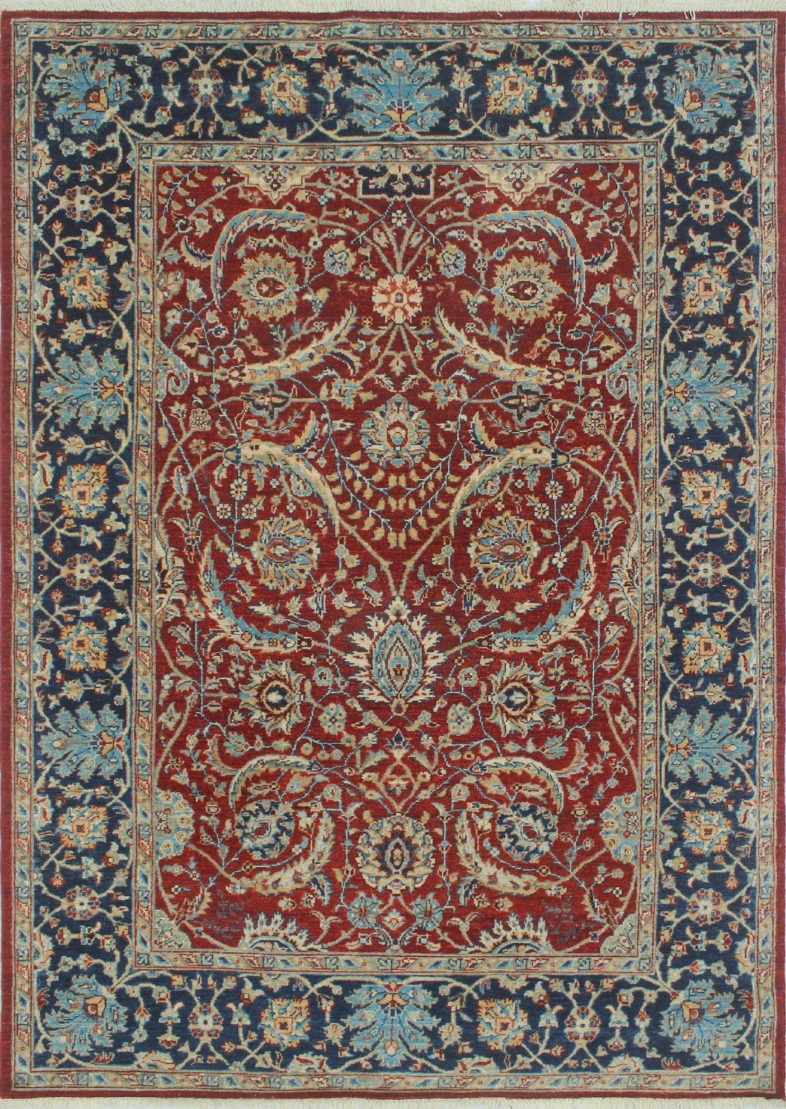Aria Uldwyna Rust/Blue Rug, 5'4" x 7'8" - Walmart.com