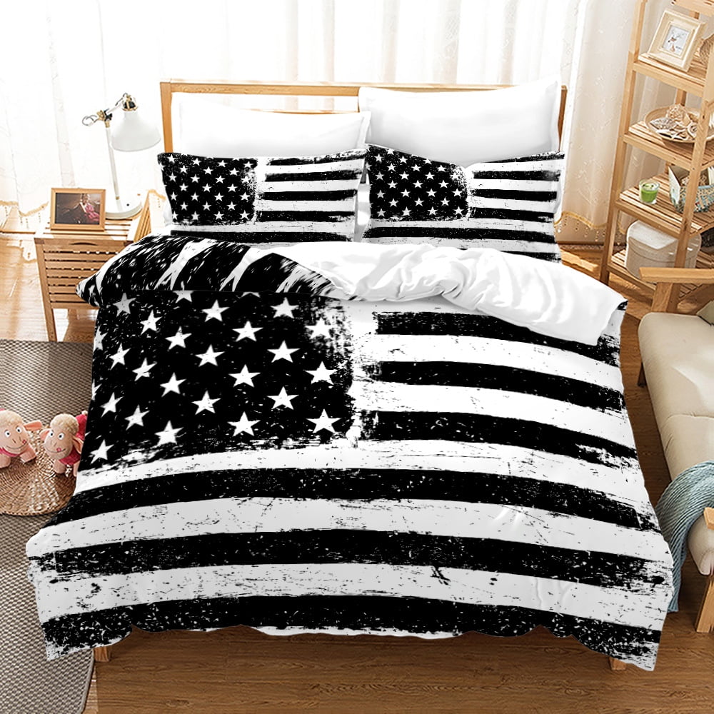 American Flag Print Bedding Set 3d flag pattern quilt cover latest full ...