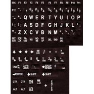 HQRP English QWERTY Laminated Keyboard Stickers for All PC & Laptops ...