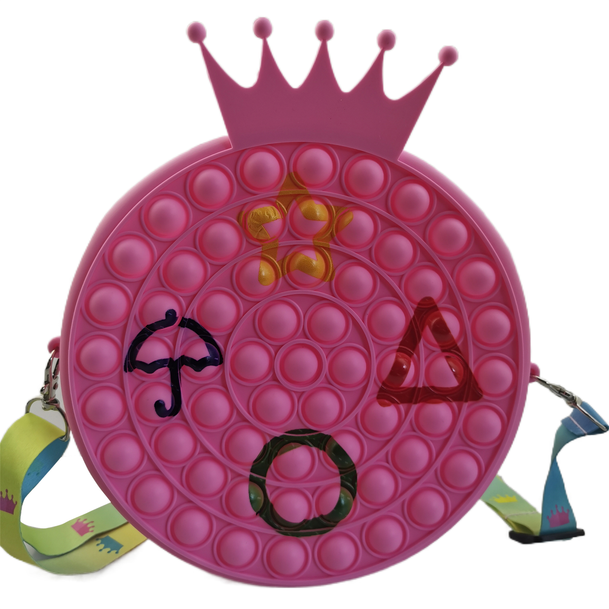 Inevnen Pop Popper Purse It Bag for Girls Push Sensory Bubble Popping ...