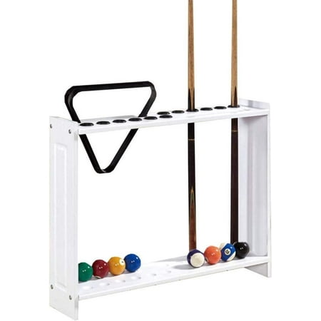 Pool cue Rack, Double Row of 12 Holes Vertical, Free Standing Floor ...