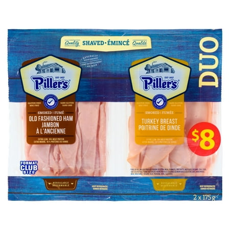 Piller’s Quality Shaved Old Fashioned Ham & Smoked Turkey Breast ...