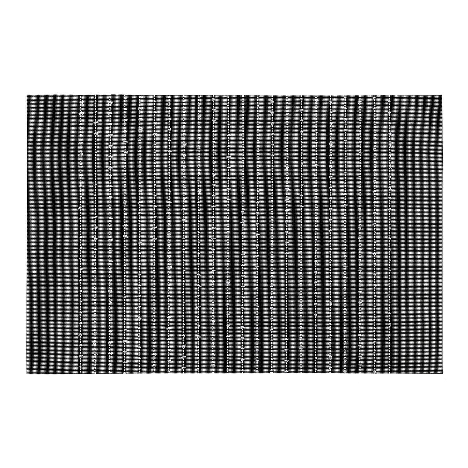 Click here for Ih Casadécor Vinyl Cotton Placemat Pinstripe Black... prices