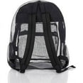 Bravo! Mesh Transparent See Through Backpack - Black - Walmart.com