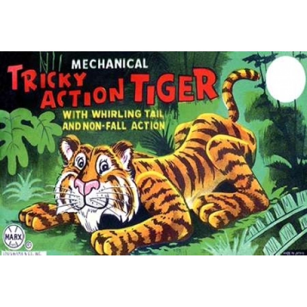 Tricky Action Tiger Poster Print by Retrobot (12 x 18) - Walmart.com ...