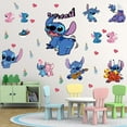 3D wall sticker Stitch Wall sticker Cartoon character Wall sticker ...