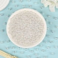 1set Eco-Friendly Transparent Acrylic Beads Round AB Color Plated Clear ...
