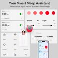 Smart Red Light Therapy Lamp, White Noise Sound Machine, Alarm Clock ...