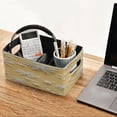 2 Pcs Foldable Felt Storage Bins Decorative Fabric Organizer Baskets ...