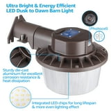 TORCHSTAR 3CCT LED Barn Light, 50W, Dusk to Dawn, Outdoor, IP65 ...