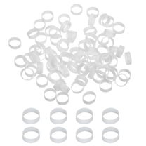 Uxcell Silicone Rubber Bands Cable Ties 0.5", Flat Rubber Elastic Band ...