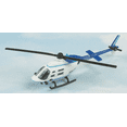 Hot Wings Bell 206 Jetranger Police Helicopter Die Cast Collectible ...