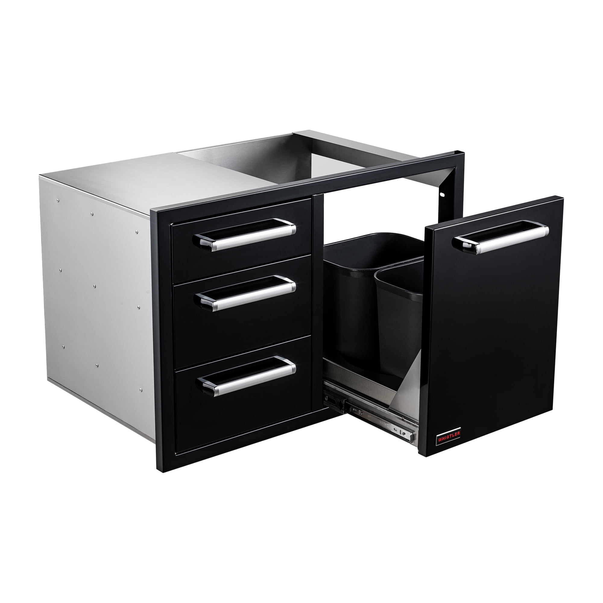 Whistler Outdoor Kitchen Triple Drawers and Trash Can Drawer Combo ...