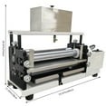 Automatic Double-Sided Gluing Machine 15.35" Steel Roller Glue Coating ...