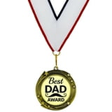 Best Dad Award Stars Design Medal | Celebration and Appreciation Prize ...