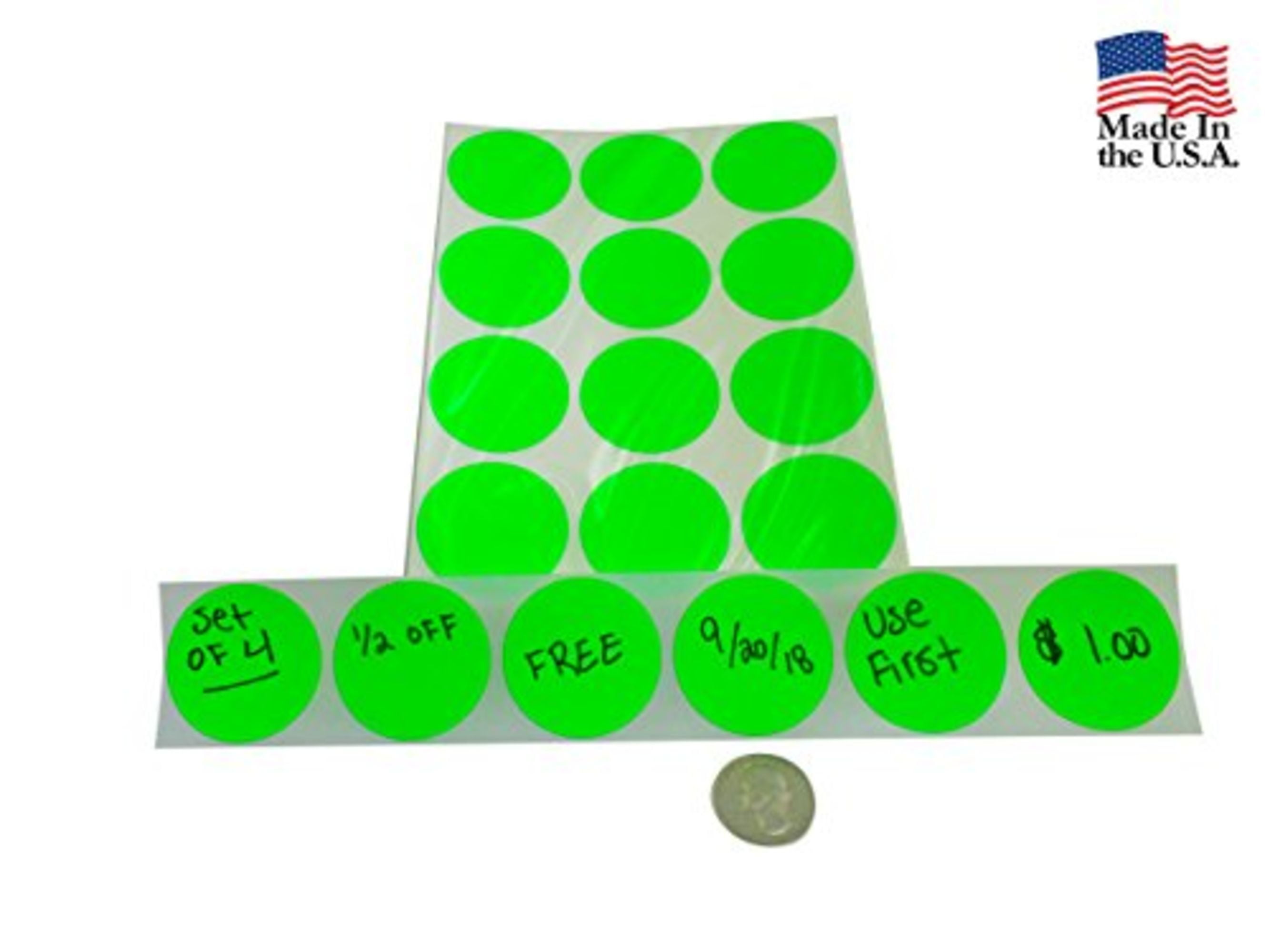 Preferred Postage Supplies Color Coding Labels Super Bright Fluorescent ...