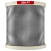 T316 Stainless Steel Cable, 300ft 1/8 inch, 7x7 Strands Wire Rope for Deck, Rail, Stair ...