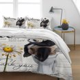 4 Piece Duvet Cover Set Full, Panda Sitting on The Toilet Soft ...