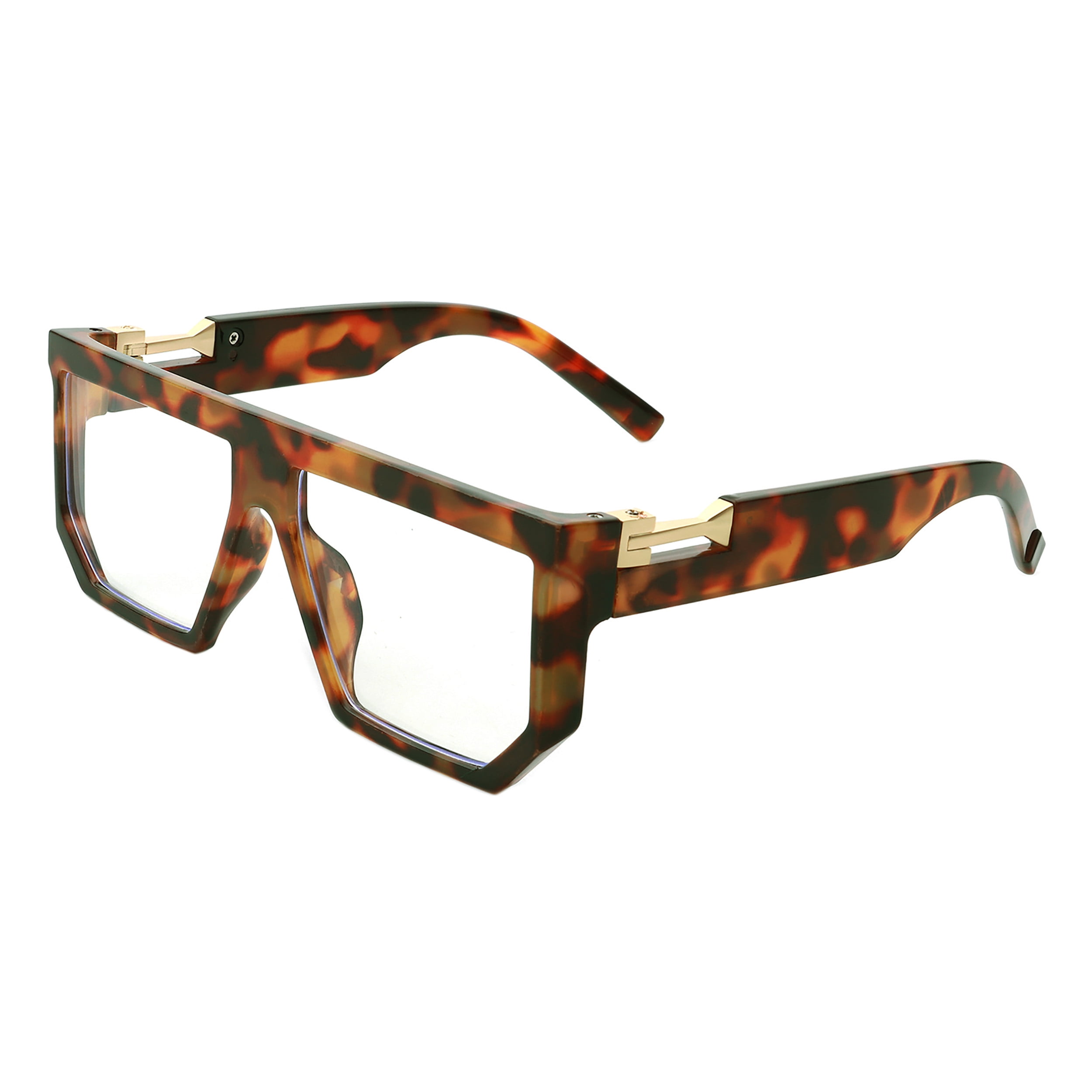 Unisex Sunglasses Geometric Square Flat Top Modern Fashion UV400 ...