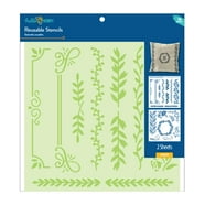 1.5 inch Floral Border Wall Stencil SKU #215A by Designer Stencils ...